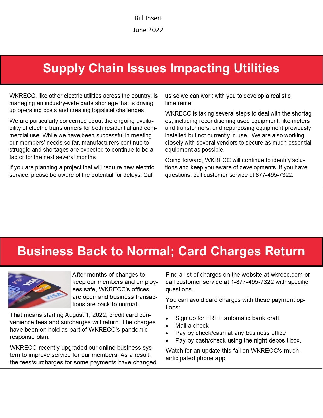 WKRECC Bill Inserts | West Kentucky Rural Electric Cooperative Corporation